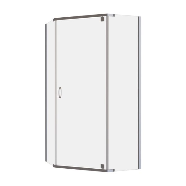 Decina Cascade Angled Shower Screen 1000mm - Thrifty Bathrooms and ...