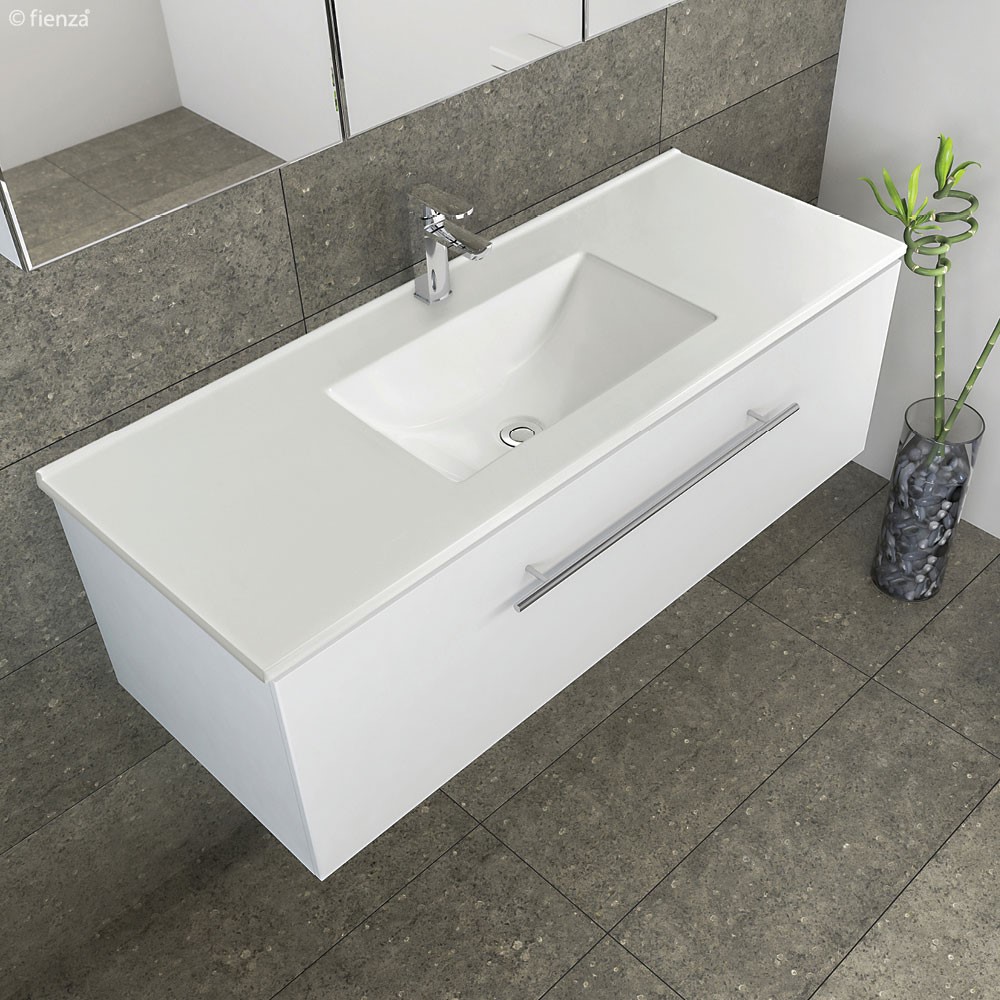 Fienza Edge Scandi Oak on Kickboard 750mm Vanity - Thrifty Bathrooms ...