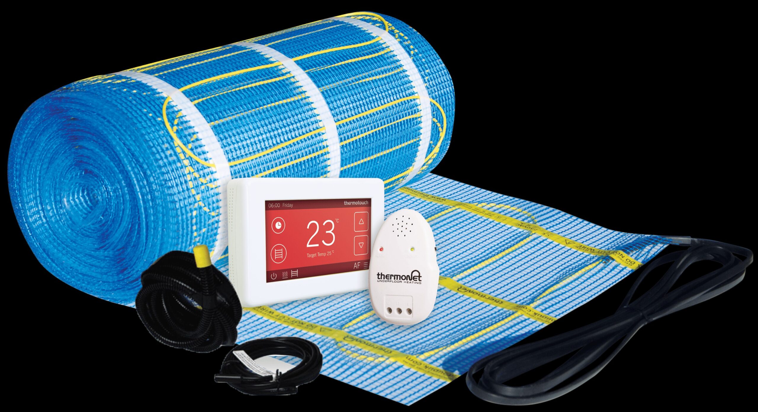 Thermonet 150W/m2 Undertile Heating Kit Dual Controller 28 x 0.5m ...