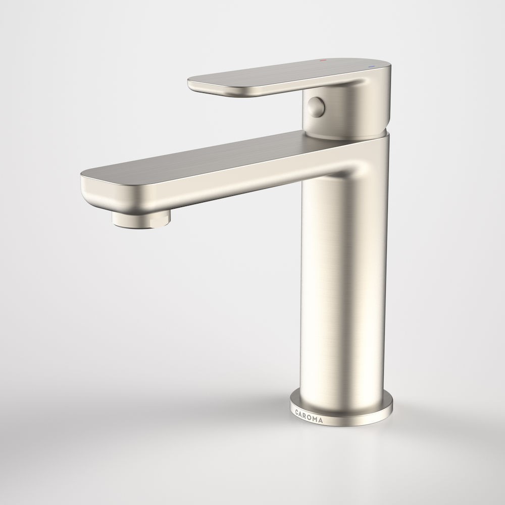 Caroma Luna Basin Mixer 6 Star Brushed Nickel Thrifty Bathrooms caroma-luna-basin-mixer-6-star-brushed-nickel-thrifty-bathrooms